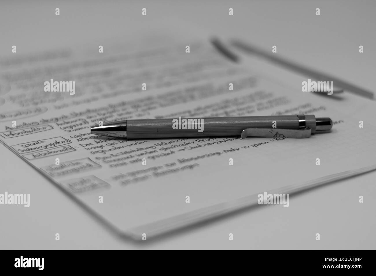 Class notes Black and White Stock Photos & Images - Alamy