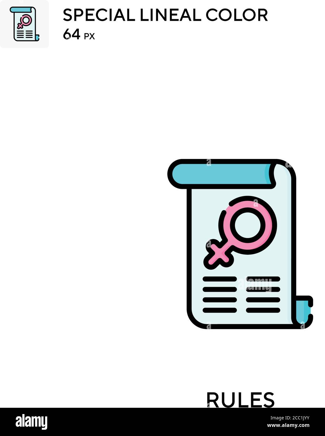 Rules Special lineal color vector icon. Rules icons for your business ...