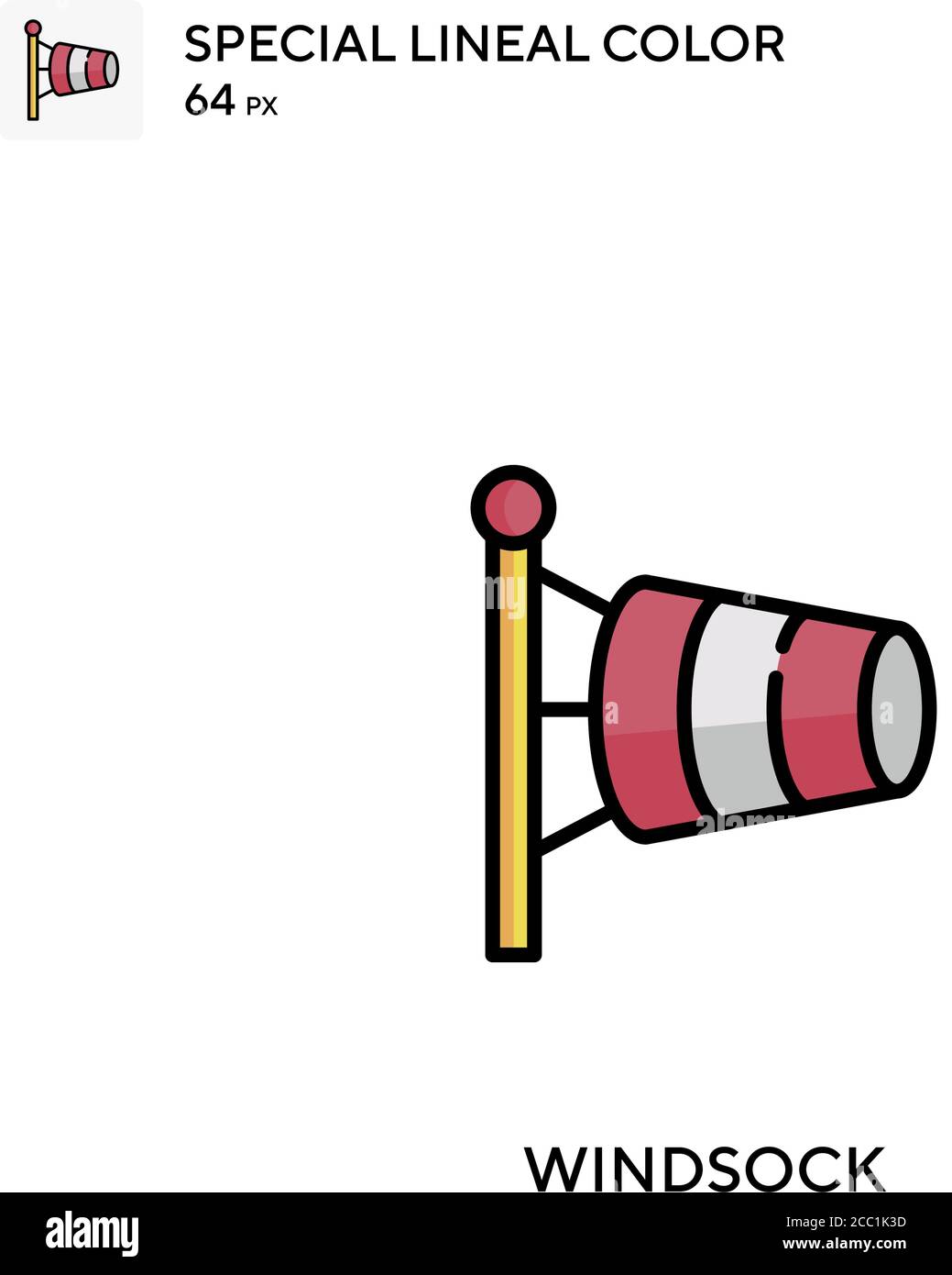 Windsock Special lineal color vector icon. Windsock icons for your ...