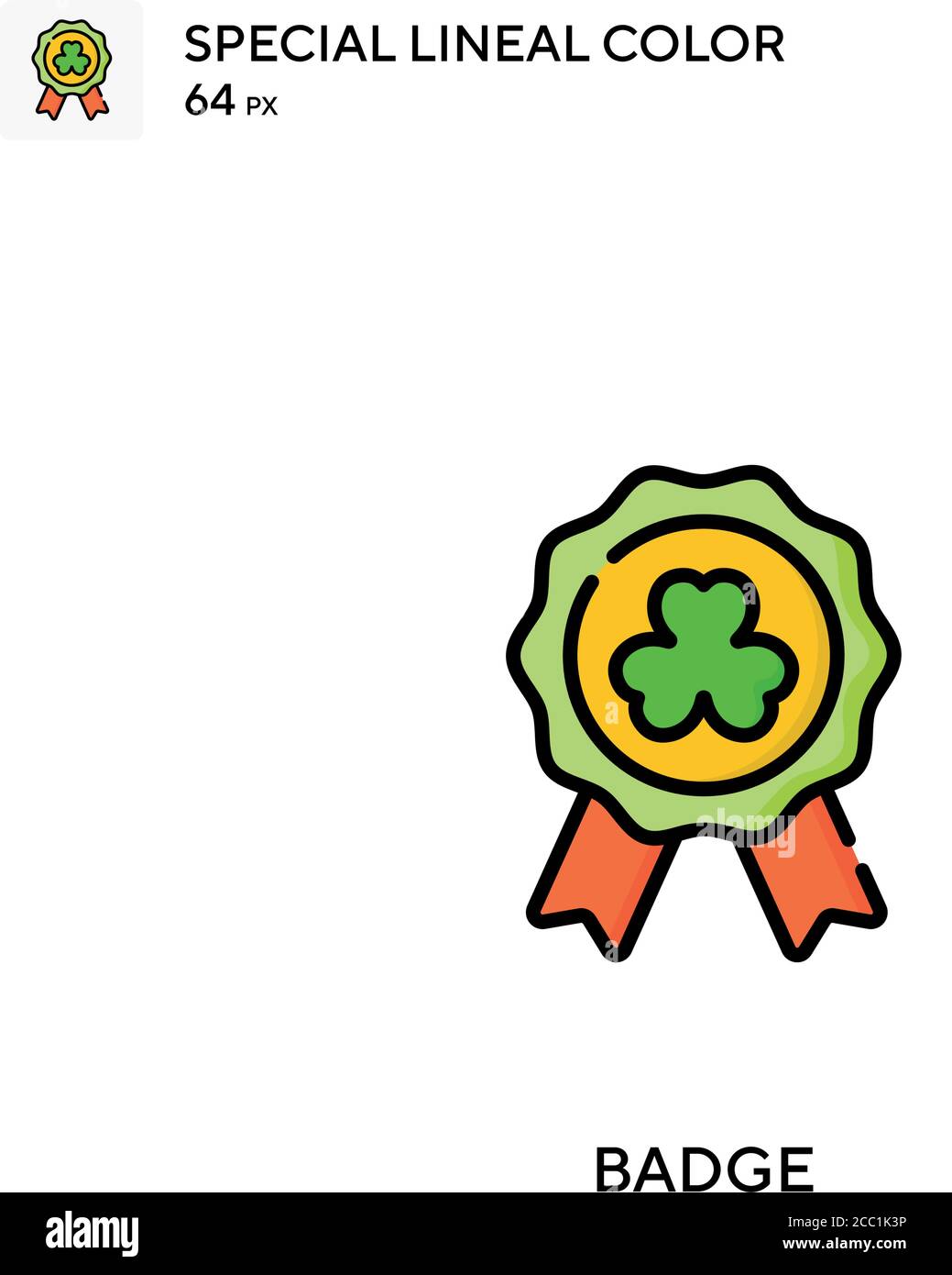 Badge Special lineal color vector icon. Badge icons for your business ...