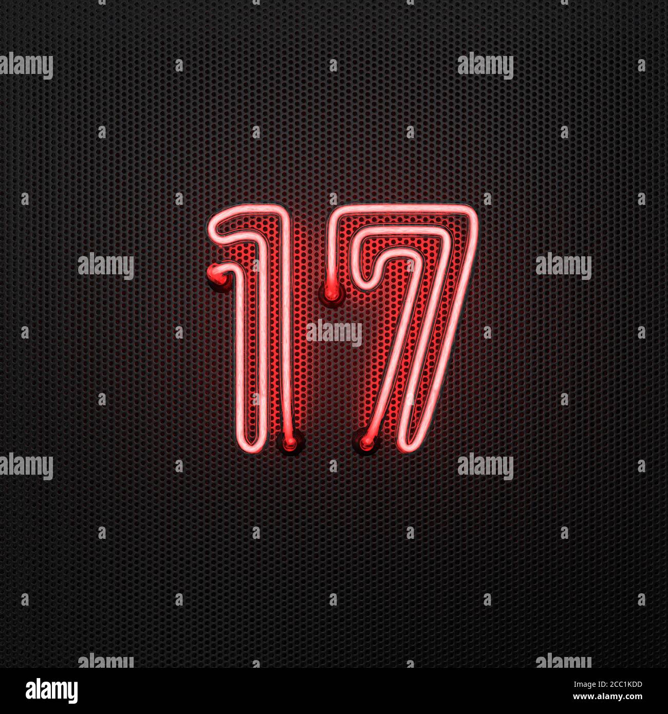 Happy birthday number 17 greeting hi-res stock photography and images ...