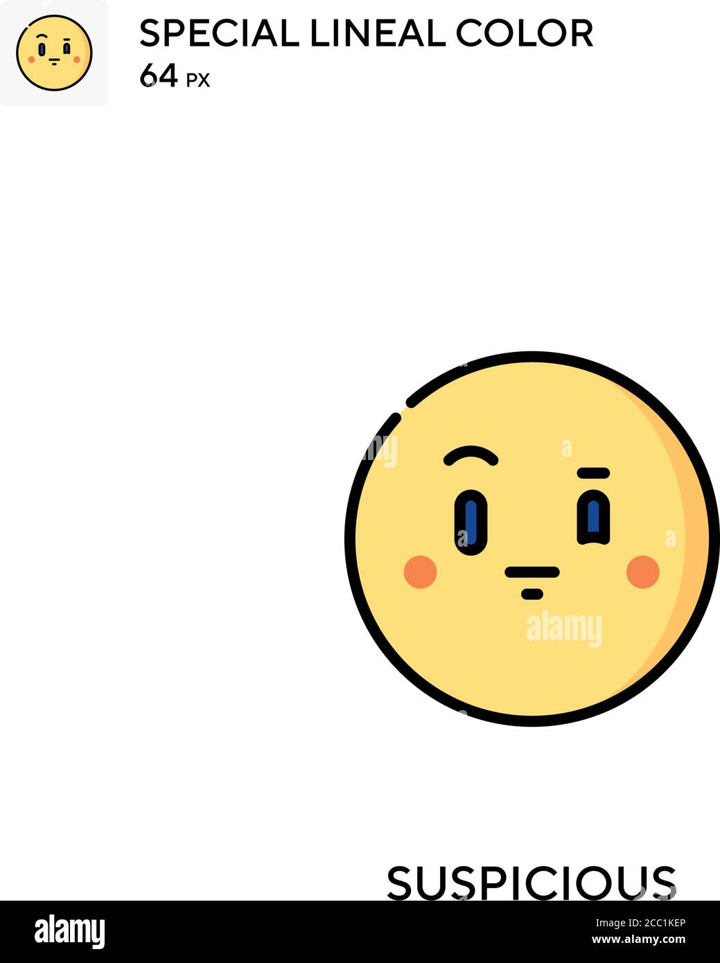 Suspicious Special lineal color vector icon. Suspicious icons for your ...