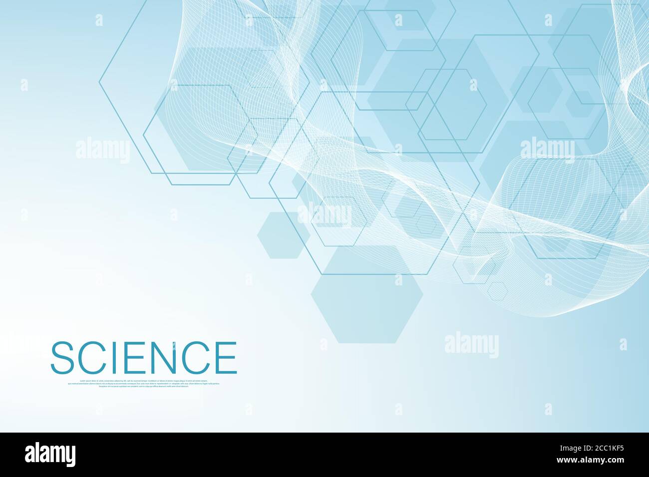Molecular structure background. Science template wallpaper or banner ...