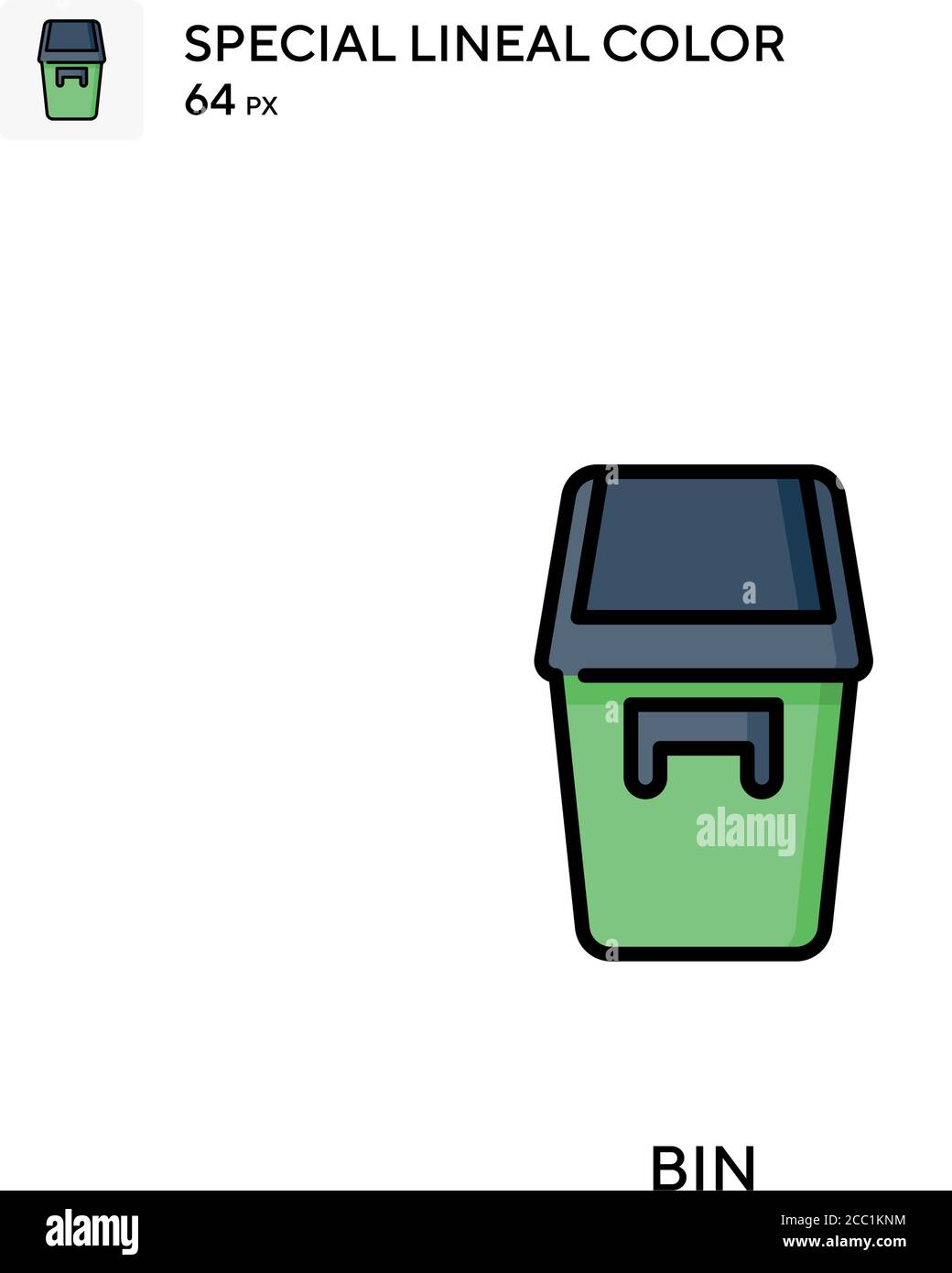 Bin Special lineal color vector icon. Bin icons for your business ...