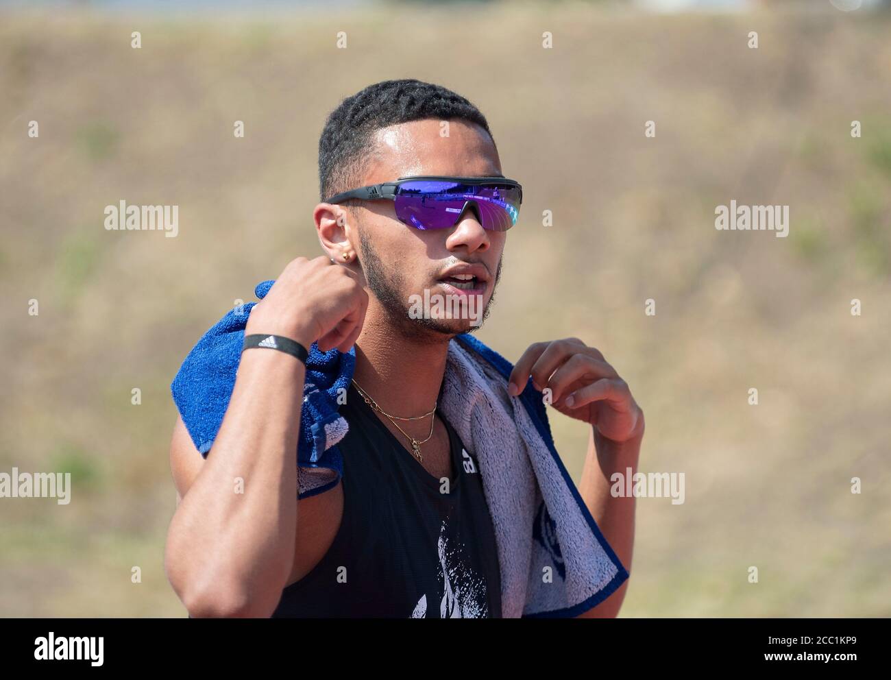 100m final athletics hi-res stock photography and images - Alamy