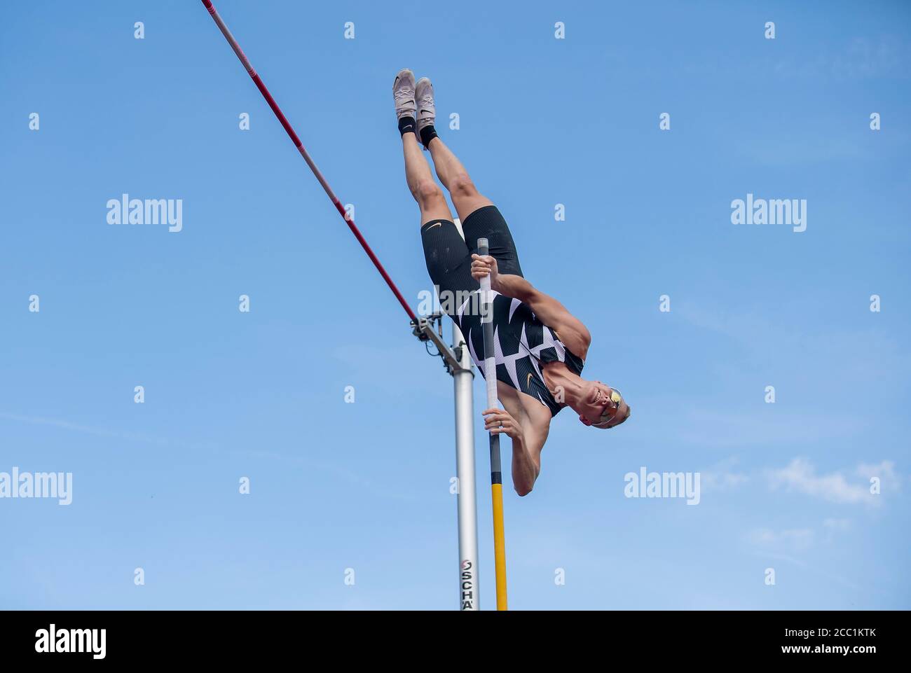 Winner Sam KENDRICKS (USA) action, men's pole vault, athletics #True ...
