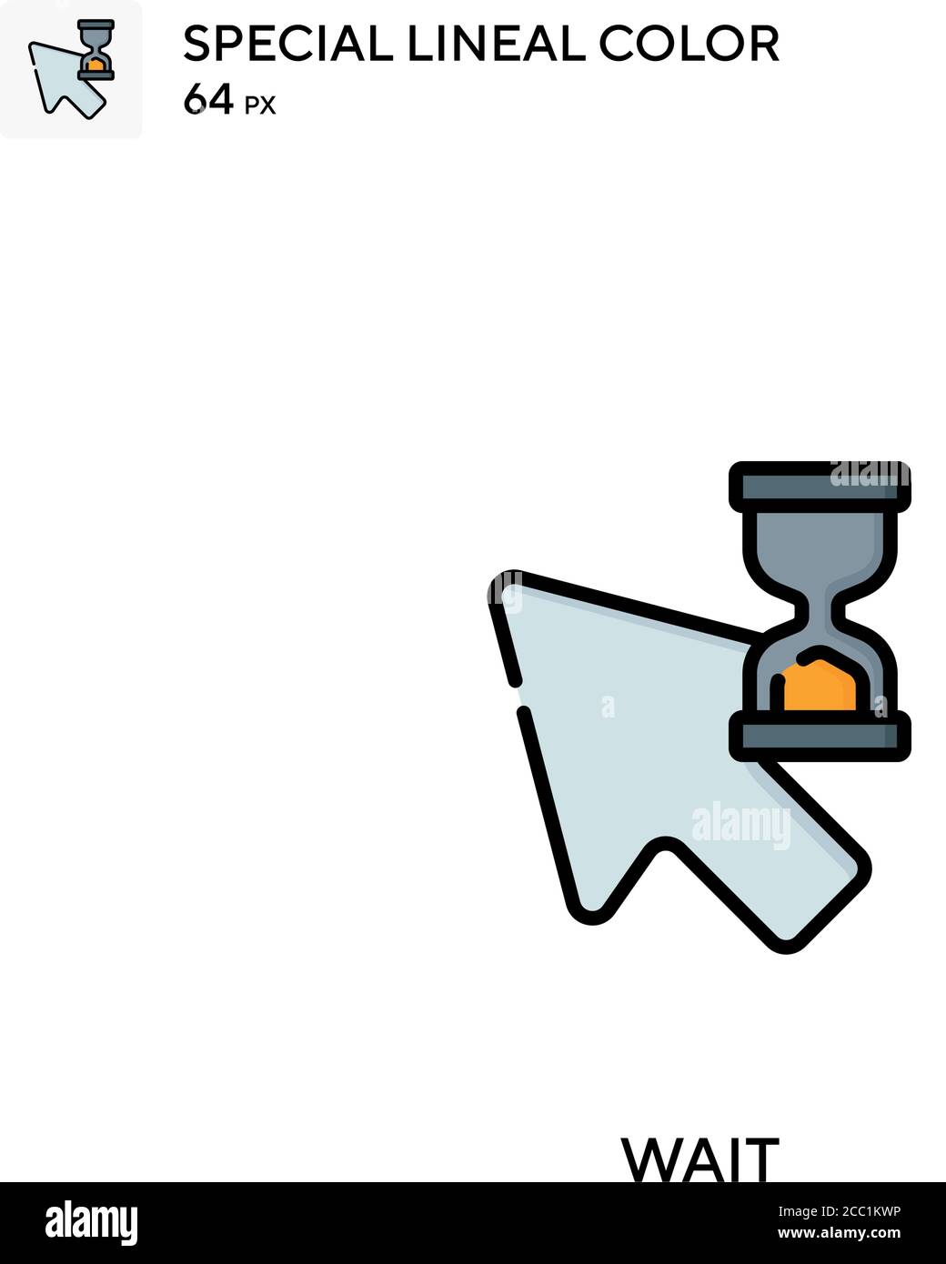 Wait Special lineal color vector icon. Wait icons for your business ...