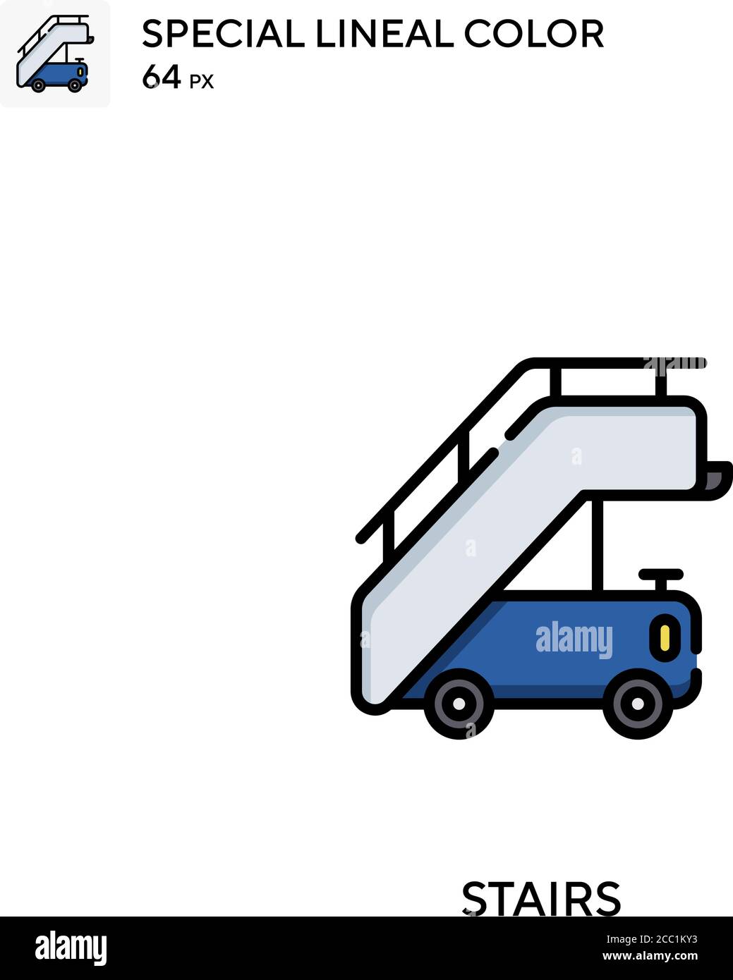 Stairs Special lineal color vector icon. Stairs icons for your business ...