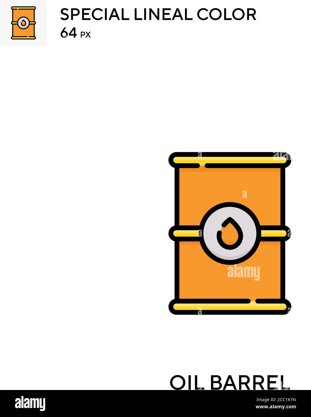 Oil barrel Special lineal color vector icon. Oil barrel icons for your ...