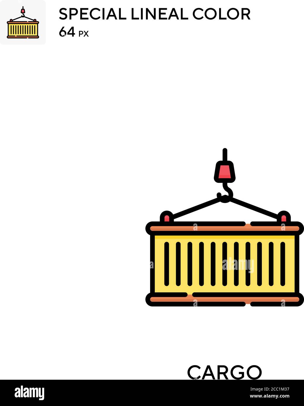 Cargo Special lineal color vector icon. Cargo icons for your business ...