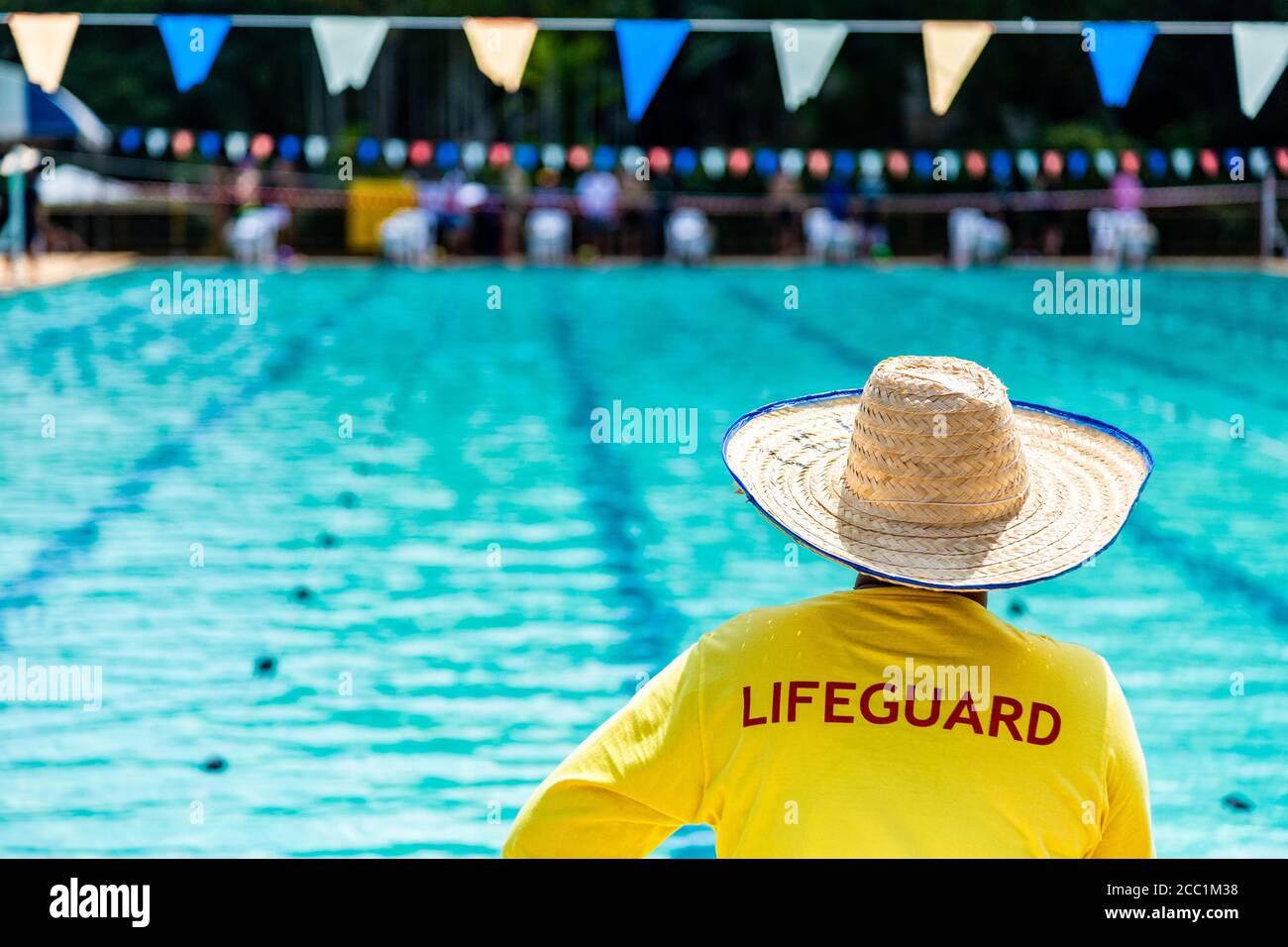 Pool lifeguard hi-res stock photography and images - Alamy
