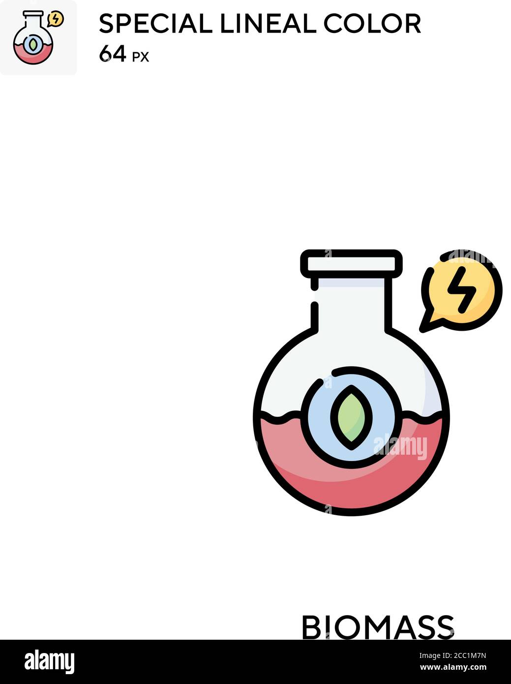 Biomass Special Lineal Color Vector Icon Biomass Icons For Your Business Project Stock Vector