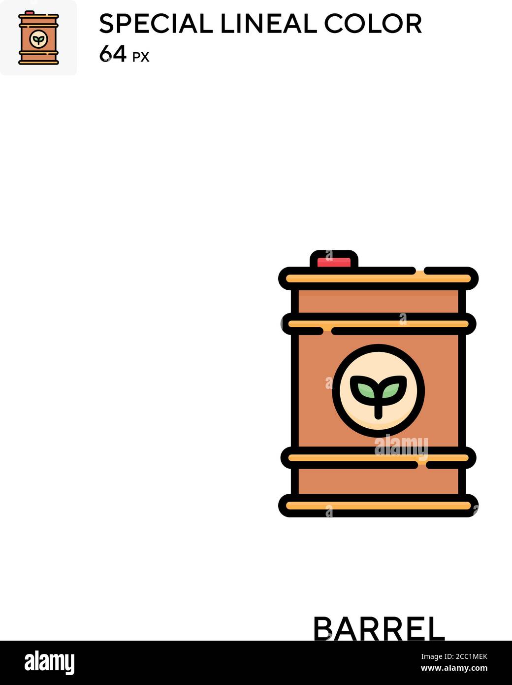Barrel Special lineal color vector icon. Barrel icons for your business ...