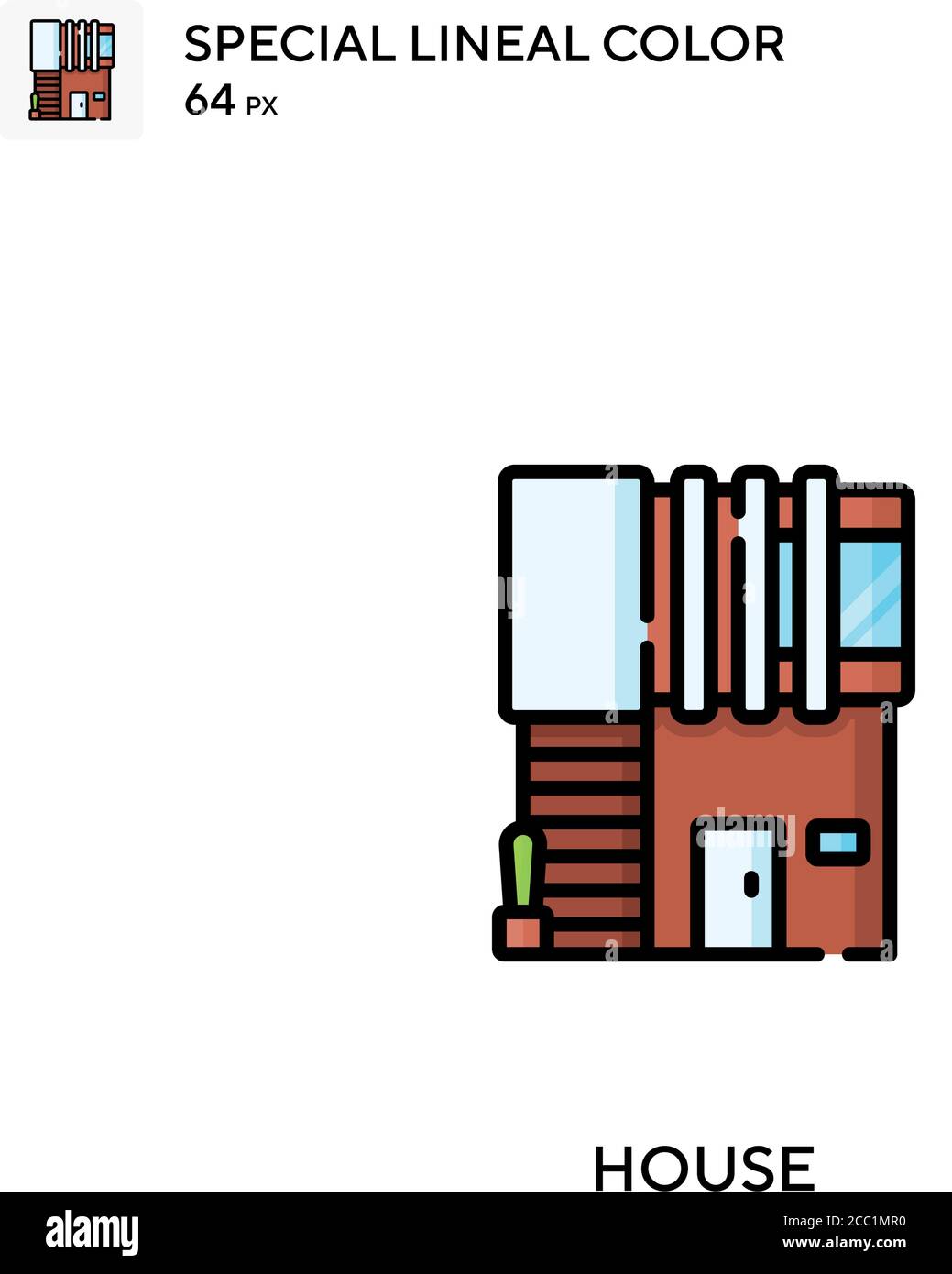 House Special lineal color vector icon. House icons for your business ...