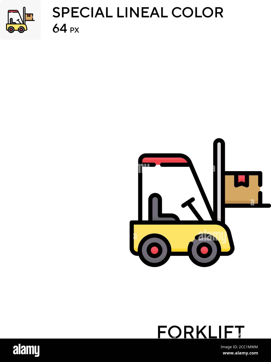 Forklift Special lineal color vector icon. Forklift icons for your ...
