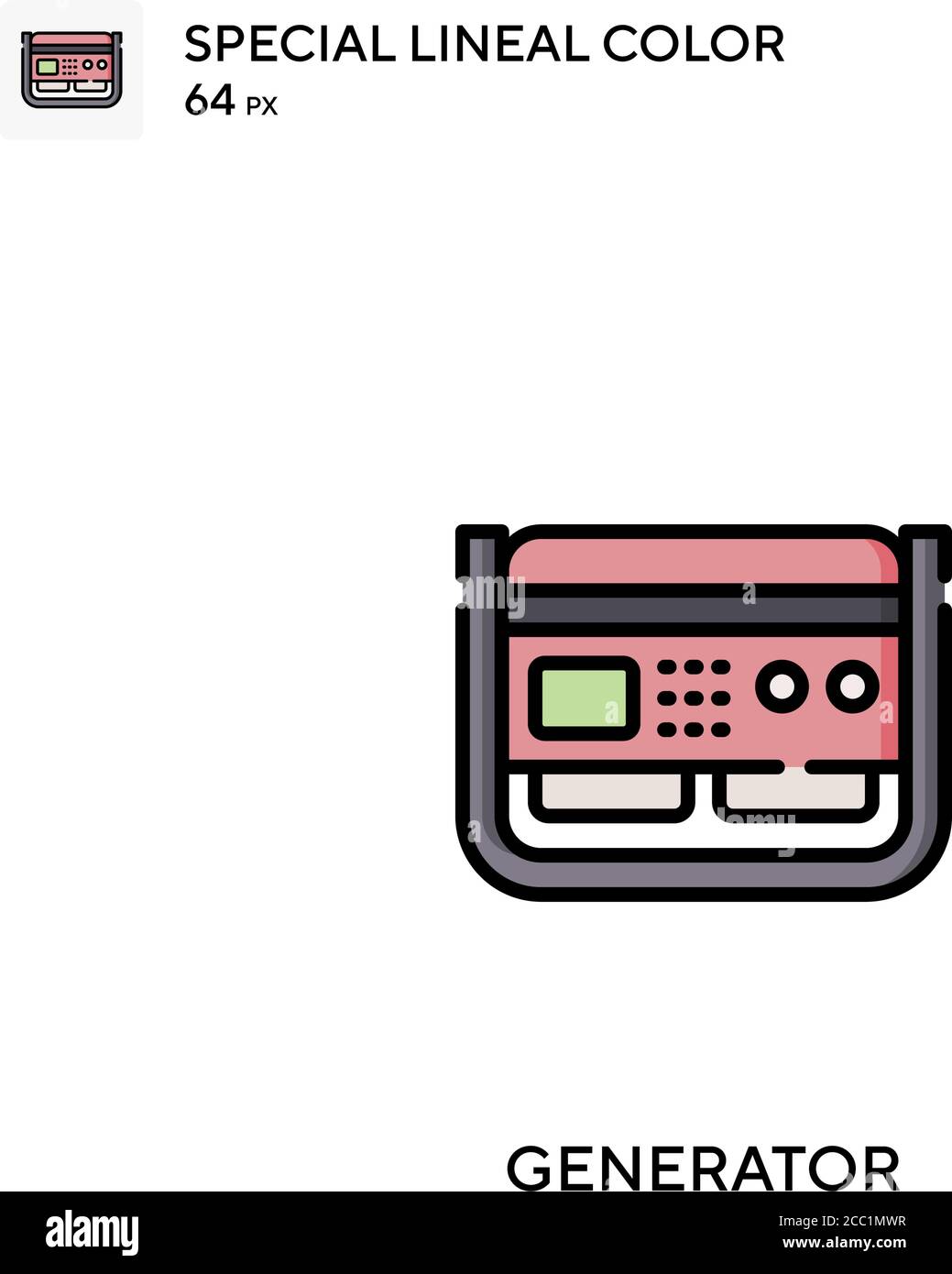 Diesel generator icon vector vectors hi-res stock photography and ...