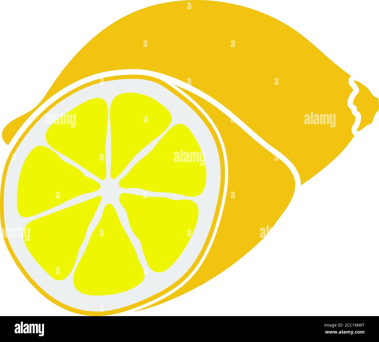 Lemon with rind Stock Vector Images - Alamy