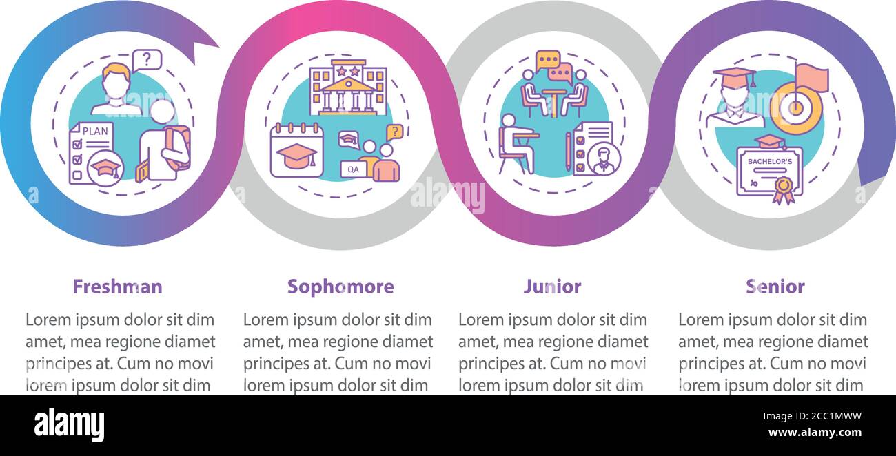 Students vector infographic template Stock Vector Image & Art - Alamy
