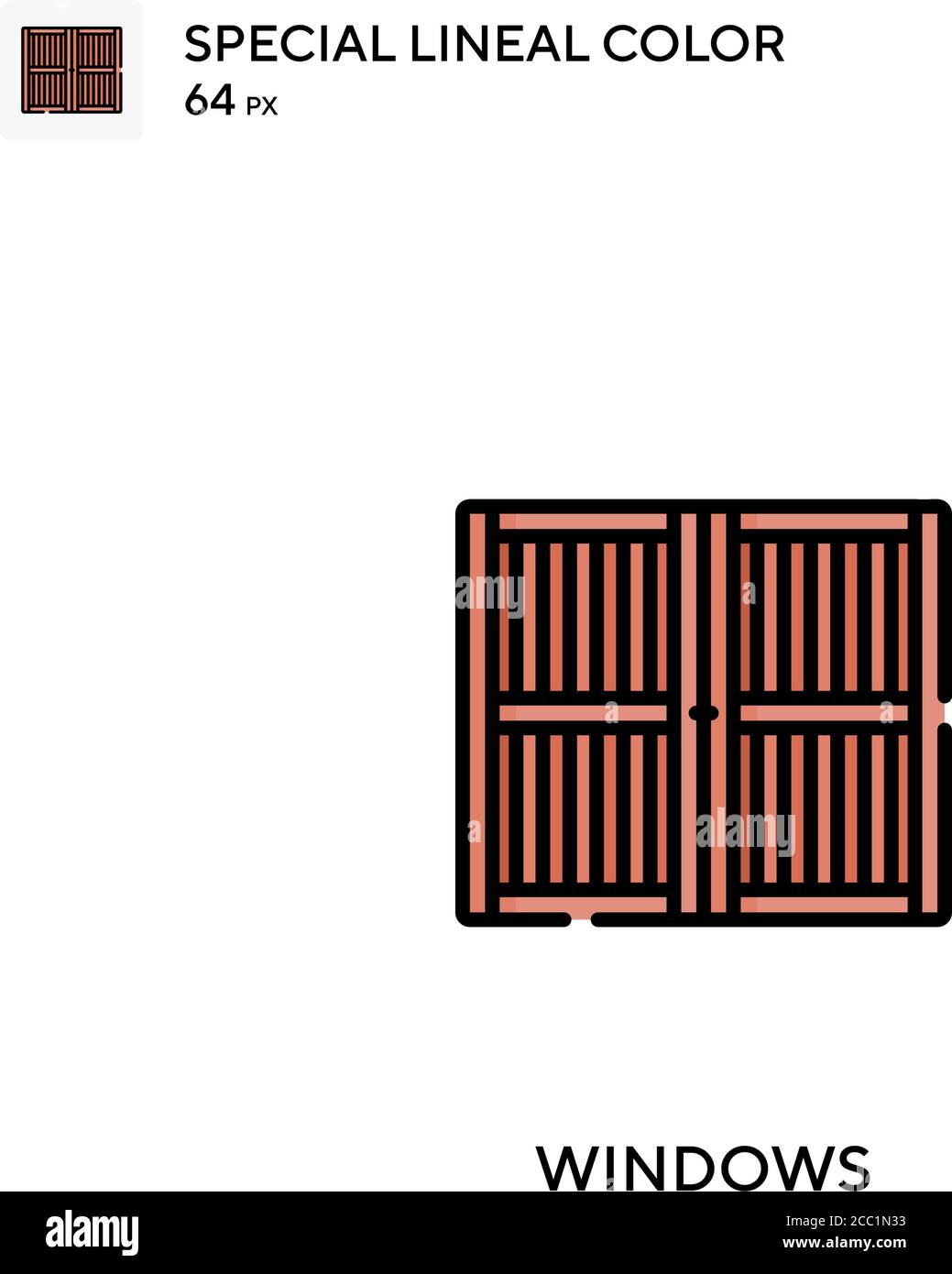 Windows Special lineal color vector icon. Windows icons for your ...