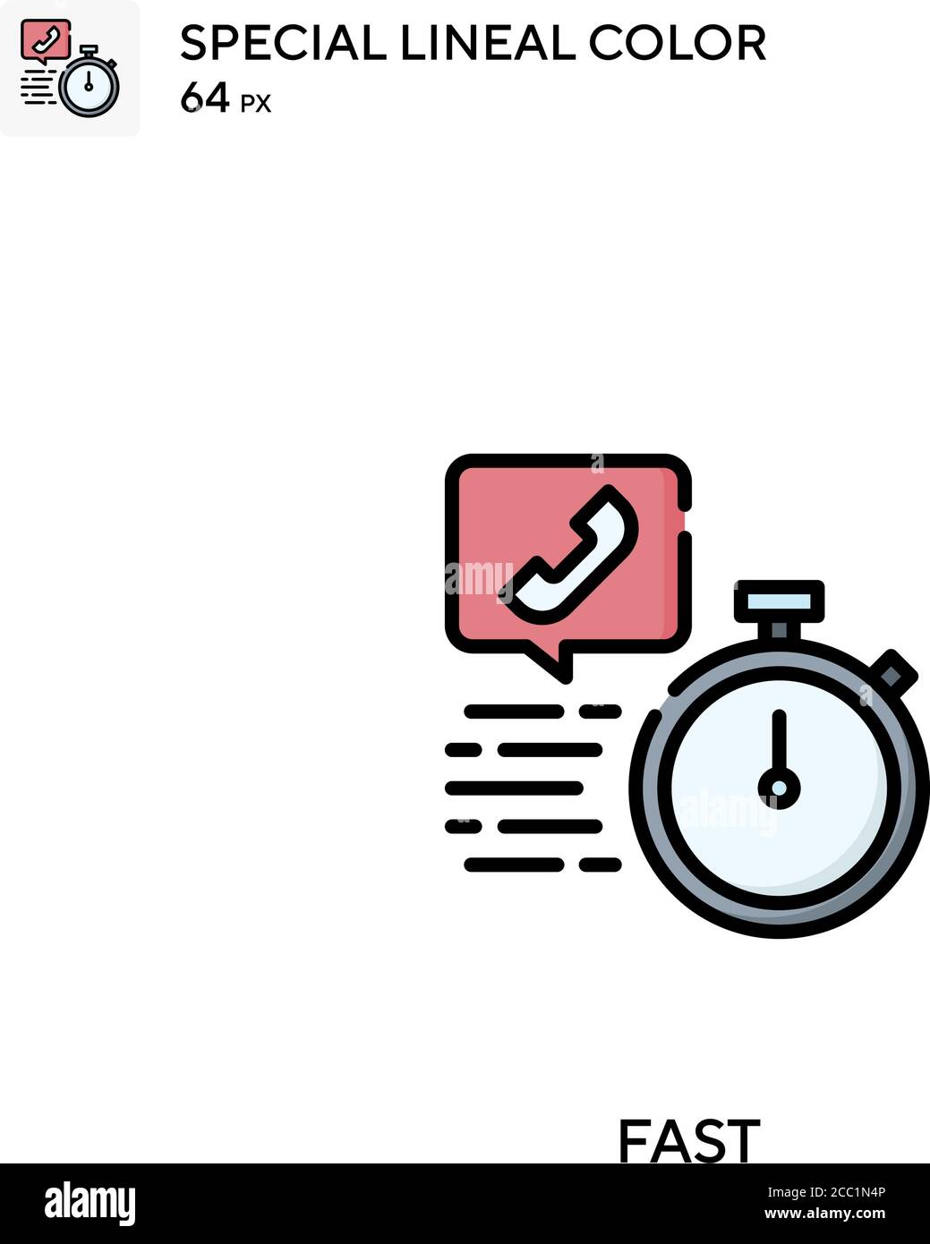 Fast Special lineal color vector icon. Fast icons for your business ...