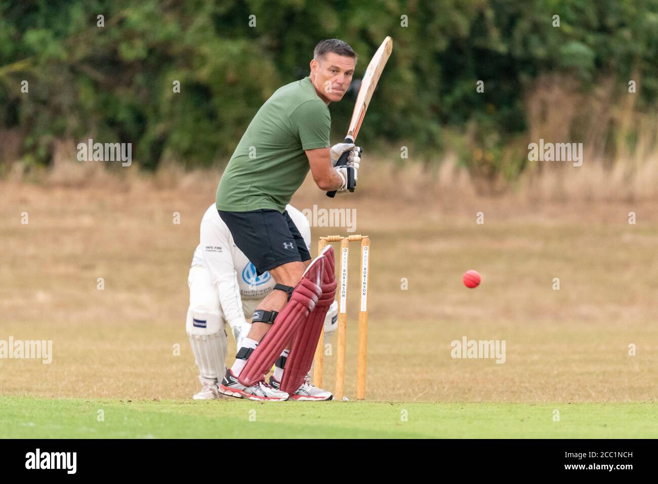 Cricket bat ball stumps hi-res stock photography and images - Alamy