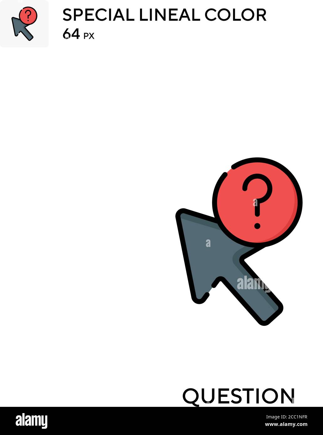 Question Special lineal color vector icon. Question icons for your ...