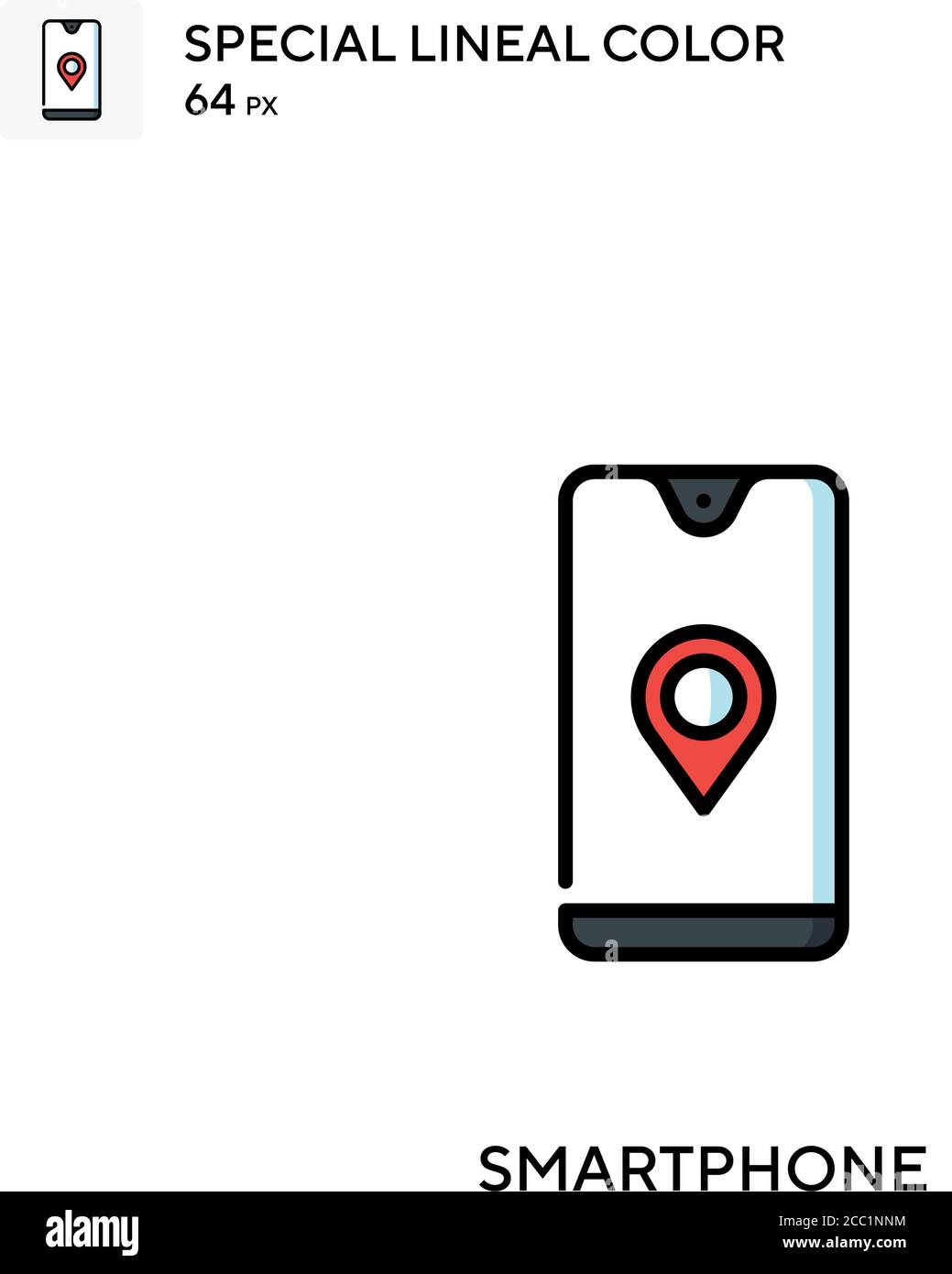 Smartphone Special lineal color vector icon. Smartphone icons for your ...