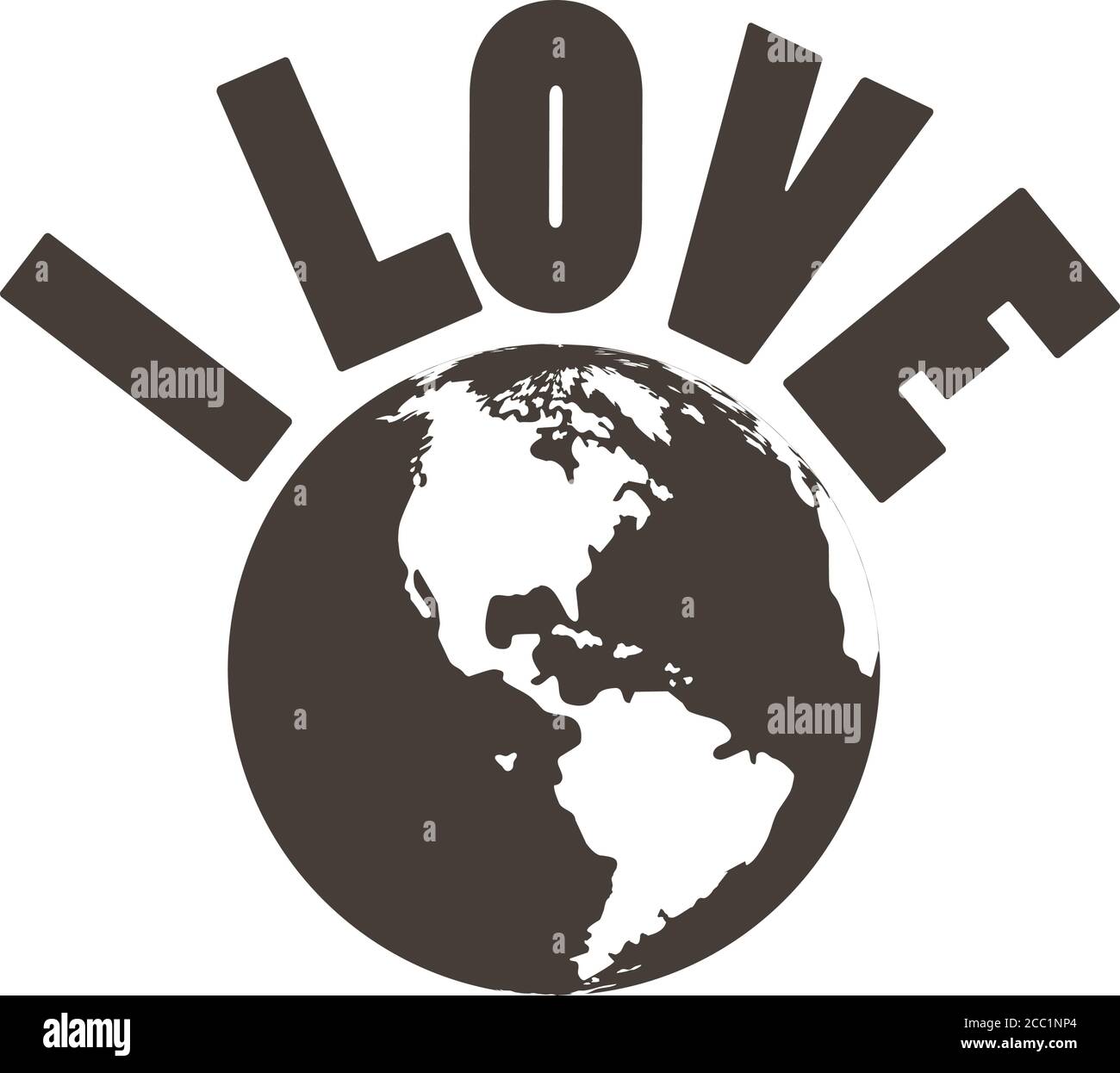 Earth day emblem with planet. Vector illustration Stock Vector Image ...