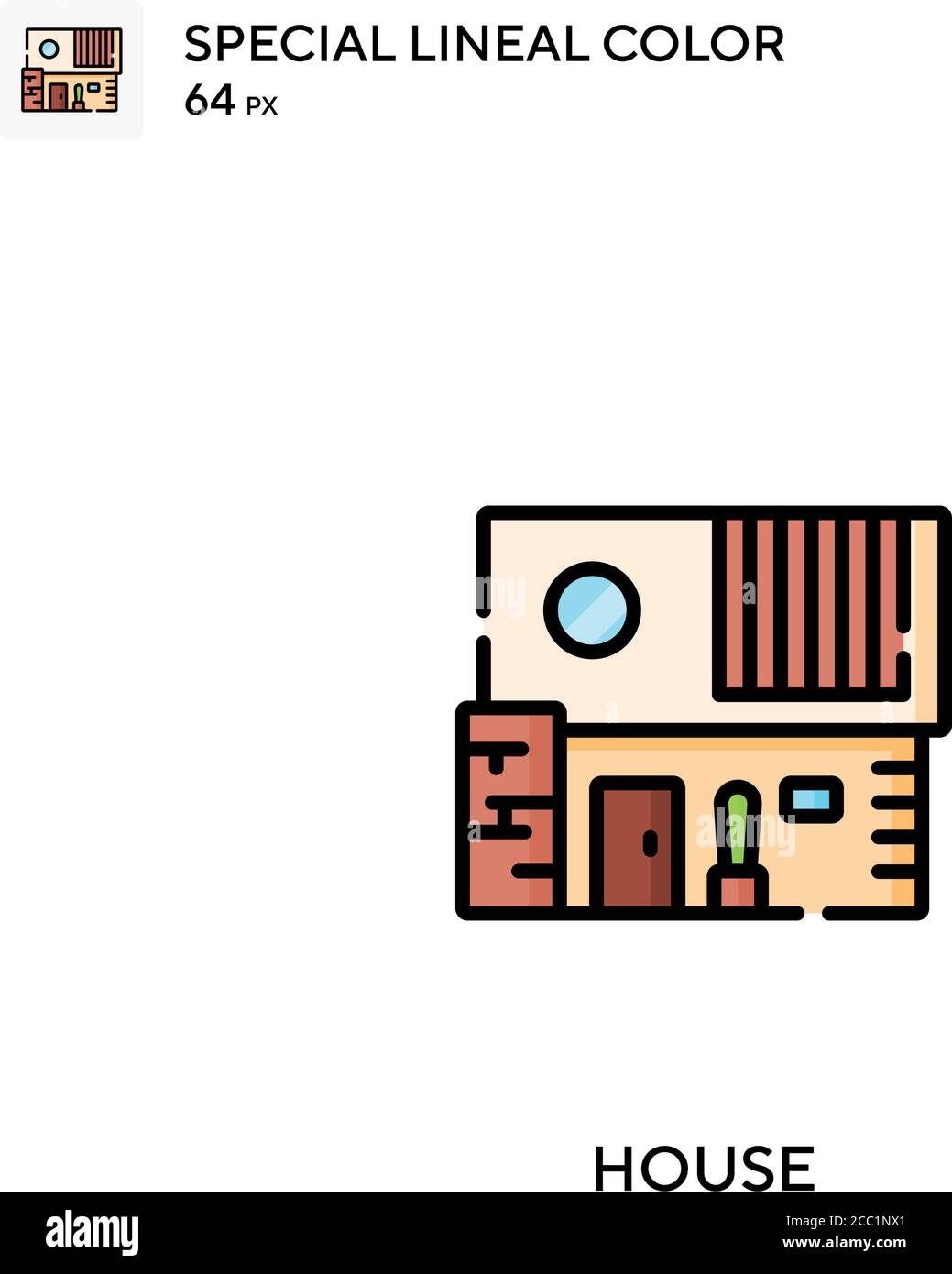 House Special lineal color vector icon. House icons for your business ...