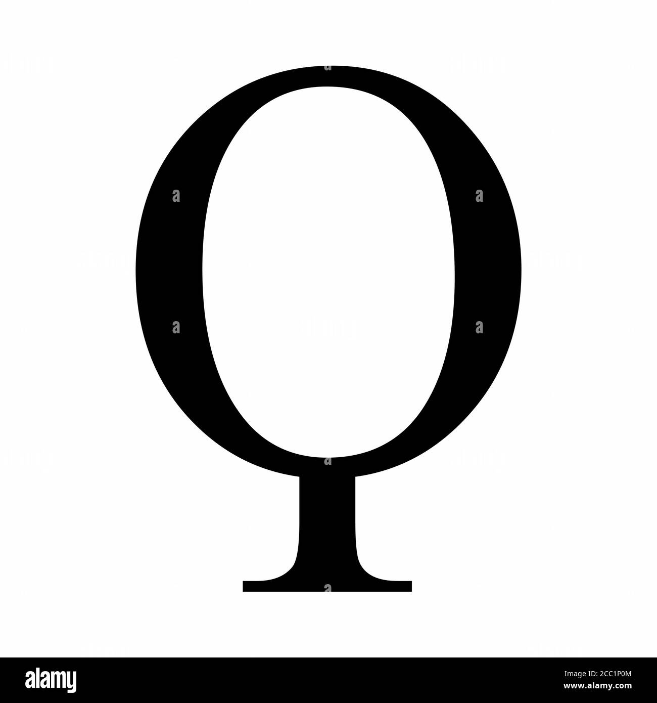 Koppa archaic greek sign Stock Vector Image & Art - Alamy