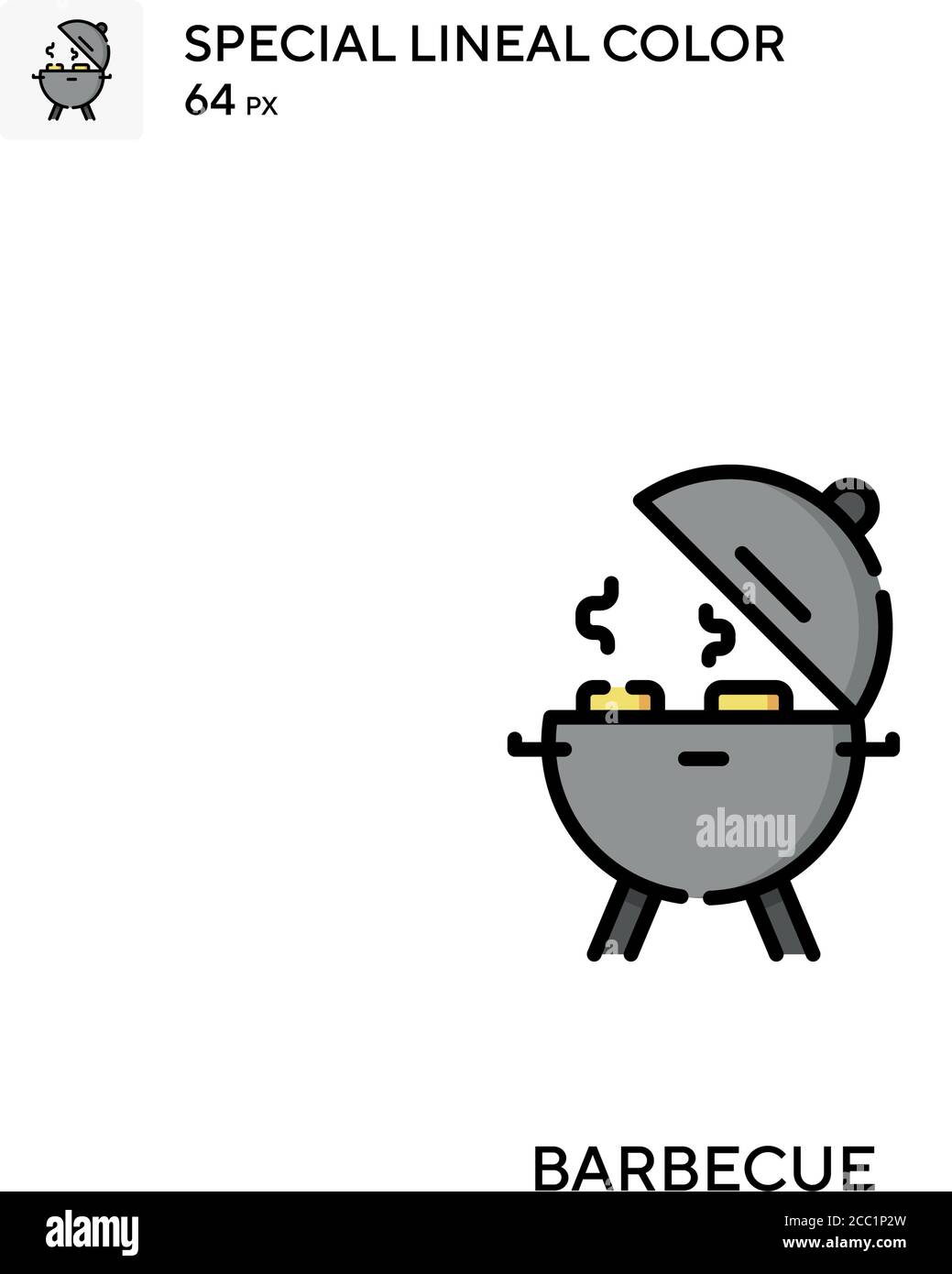 Barbecue Special lineal color vector icon. Barbecue icons for your ...