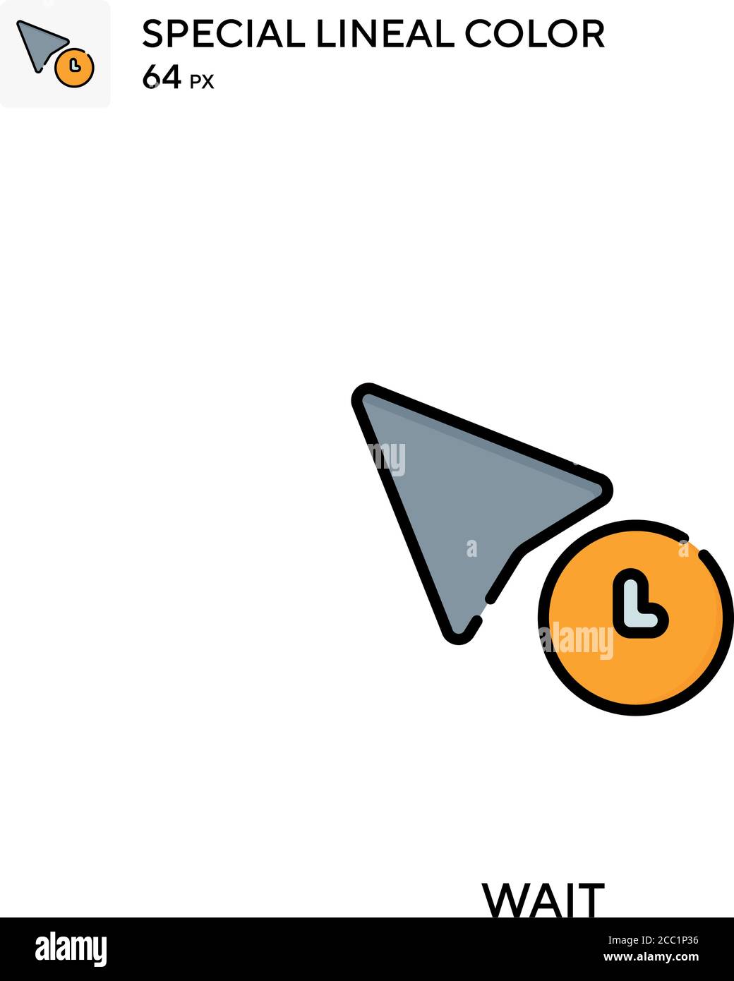 Wait Special lineal color vector icon. Wait icons for your business ...
