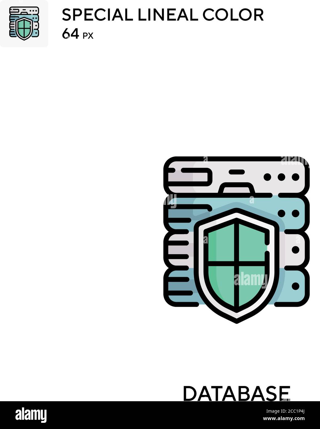 Database Special lineal color vector icon. Database icons for your ...