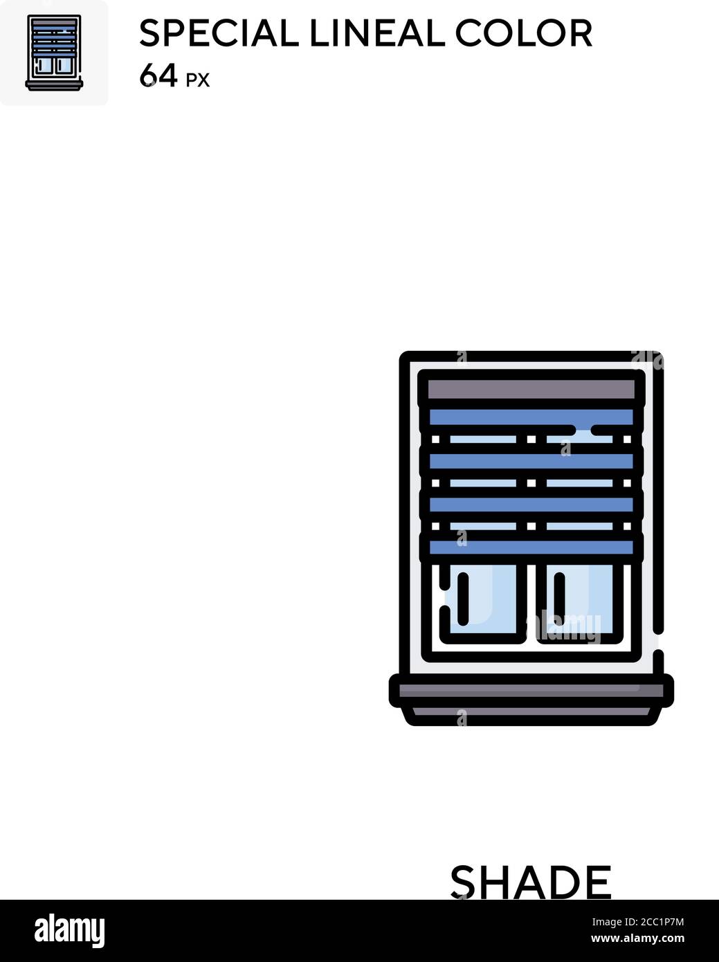 Shade Special lineal color vector icon. Shade icons for your business ...