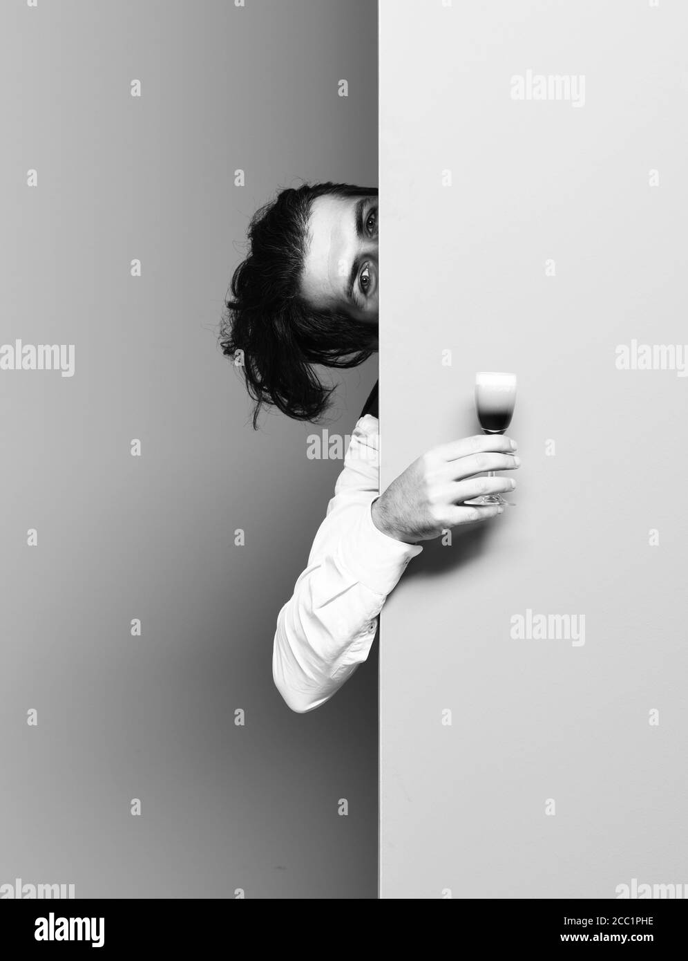 Blue green hair Black and White Stock Photos & Images - Alamy