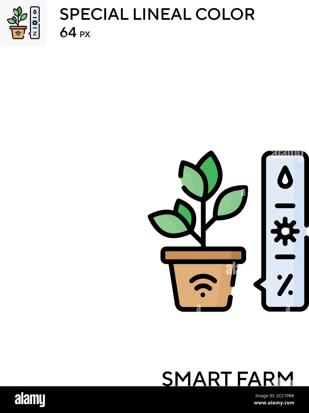 Smart farm Special lineal color vector icon. Smart farm icons for your ...