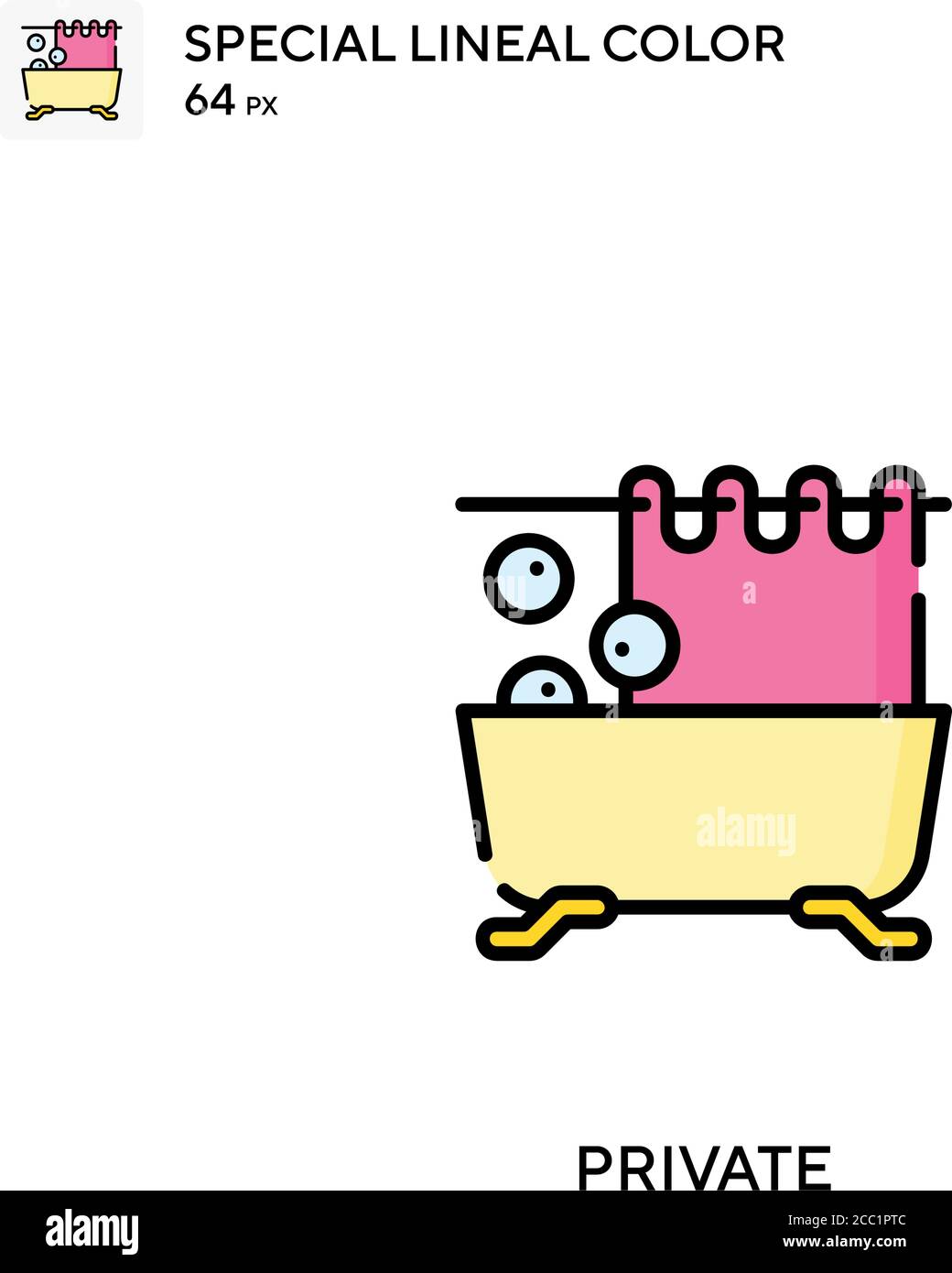Private Special lineal color vector icon. Private icons for your ...