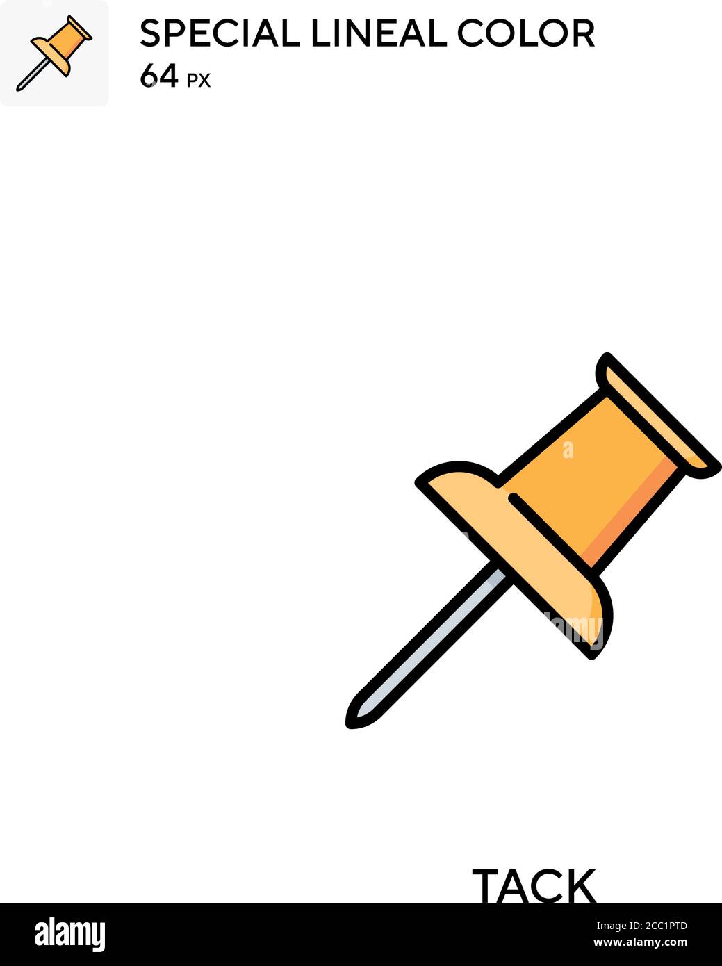 Tack Special lineal color vector icon. Tack icons for your business ...