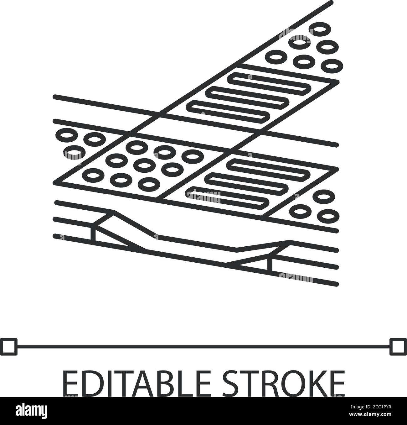 Tactile guidance linear icon Stock Vector Image & Art - Alamy