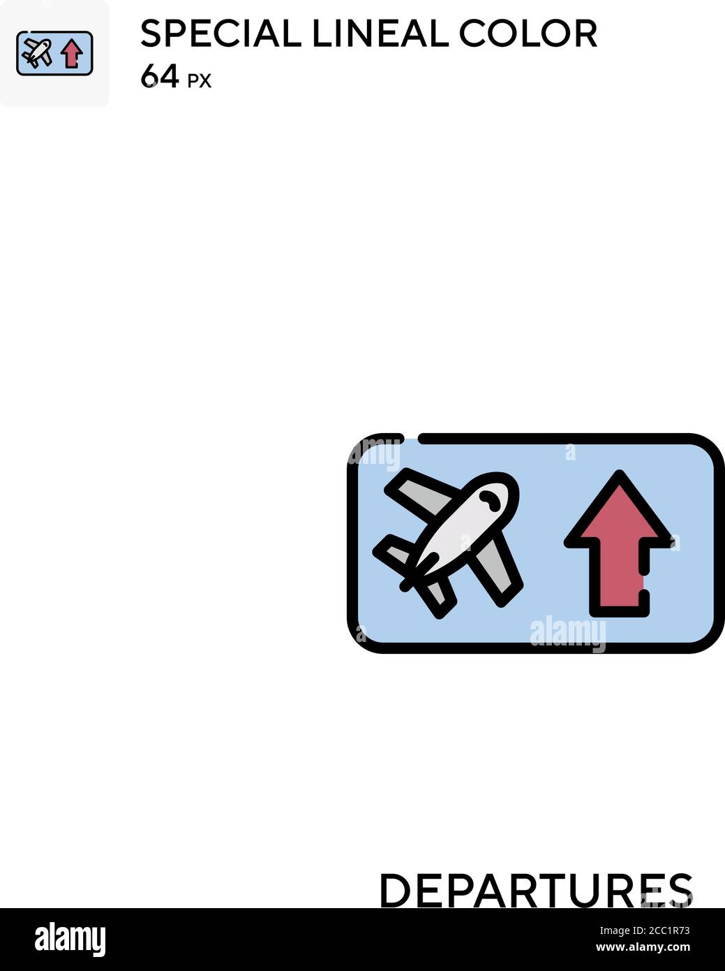 Departures Special lineal color vector icon. Departures icons for your ...