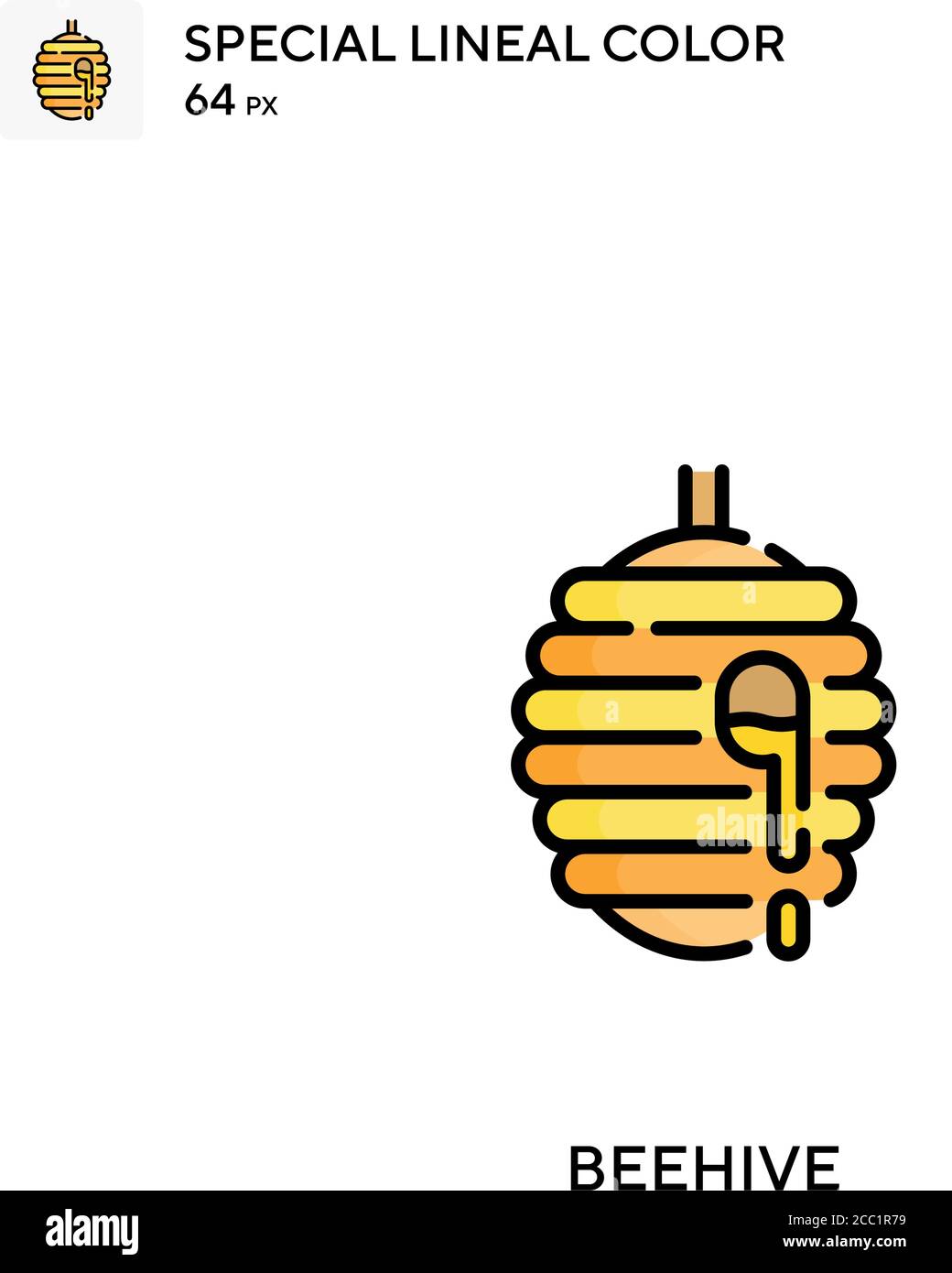Beehive Special lineal color vector icon. Beehive icons for your ...