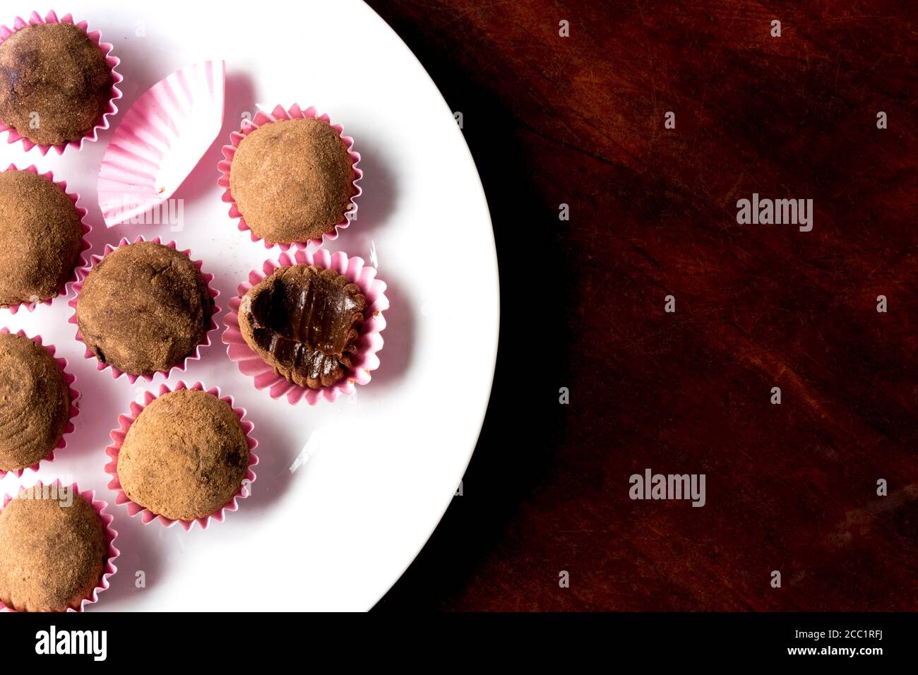 Brigadeiro, a traditional brazilian candy made with chocolate ...