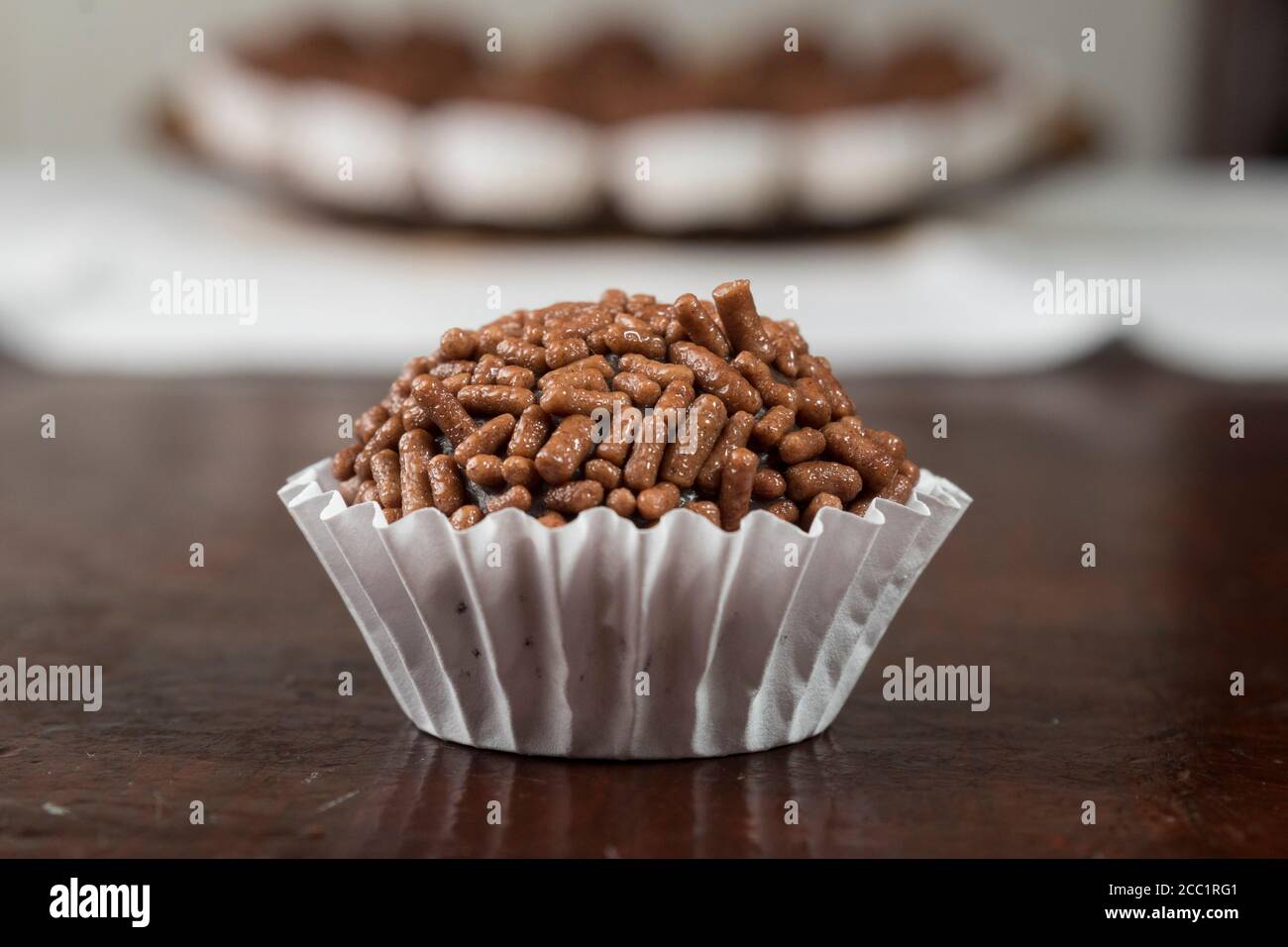 Brigadeiro, a traditional brazilian candy made with chocolate ...