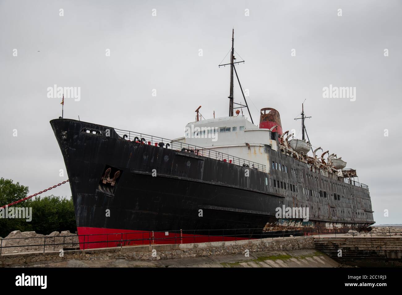 Mostyn Docks, River Dee, North Wales, UK. TSS Duke of Lancaster ...
