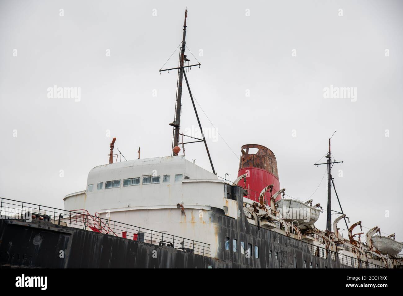 Mostyn Docks, River Dee, North Wales, UK. TSS Duke of Lancaster ...