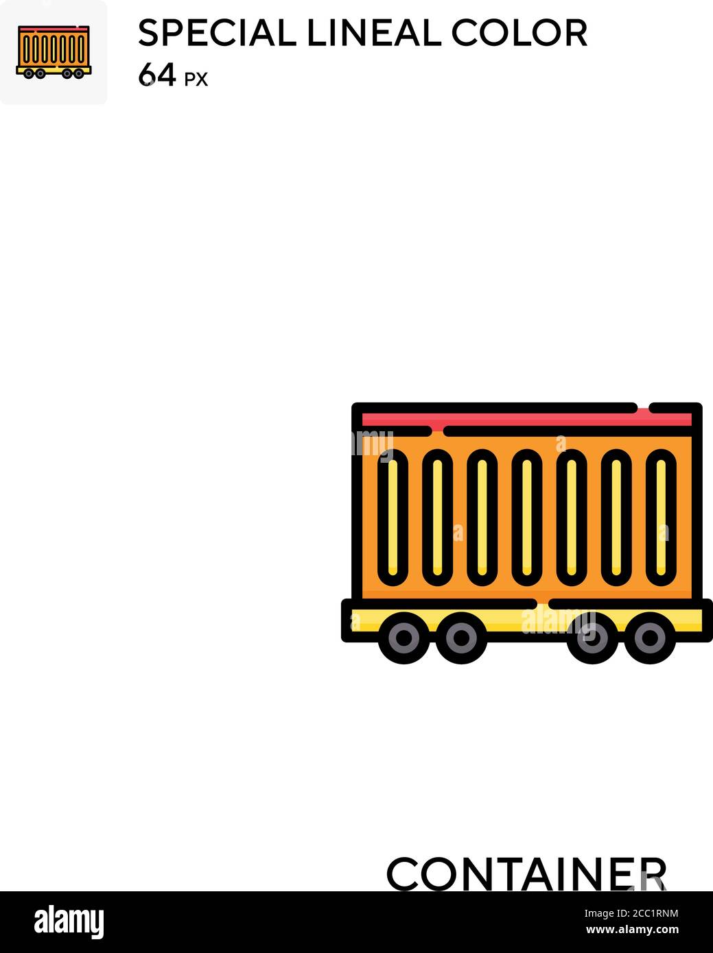 Container Special lineal color vector icon. Container icons for your ...