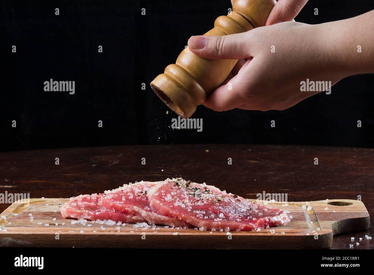 Salted meat beef hi-res stock photography and images - Alamy