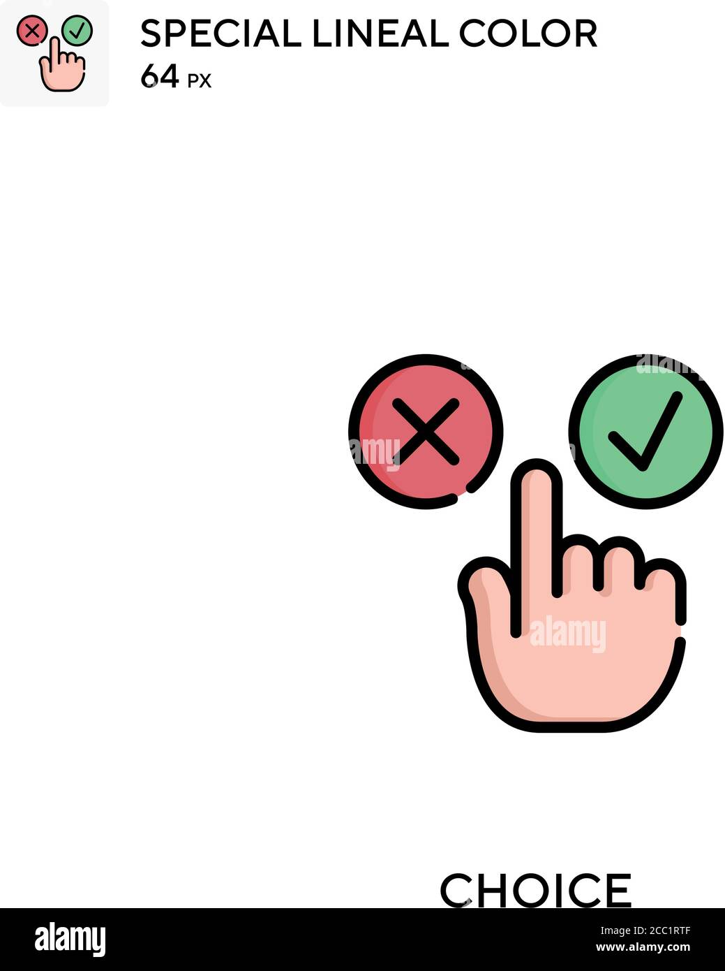 Choice Special lineal color vector icon. Choice icons for your business ...