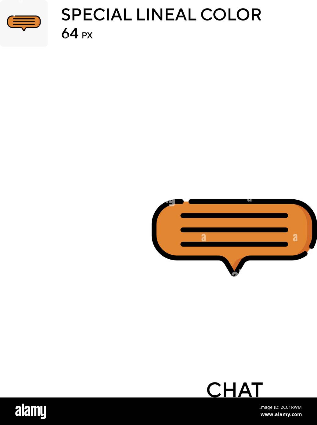 Chat Special lineal color vector icon. Chat icons for your business ...