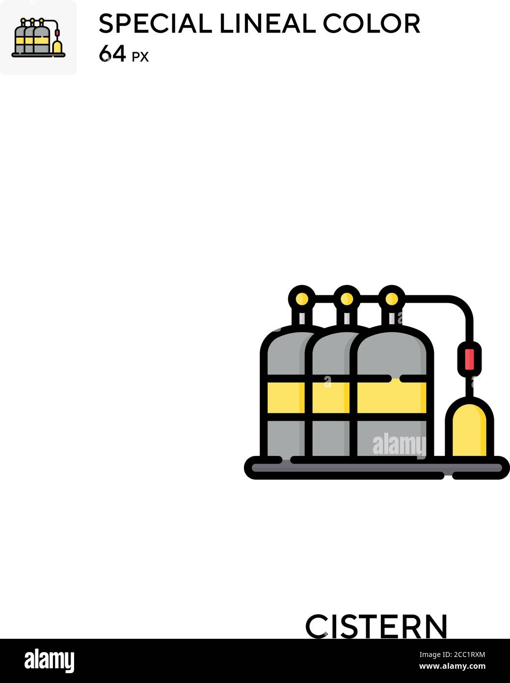 Cistern Special lineal color vector icon. Cistern icons for your ...